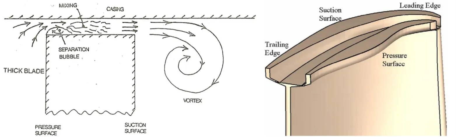 Cooling the Hot Turbine Blade with Winglet Tips - GridPro Blog